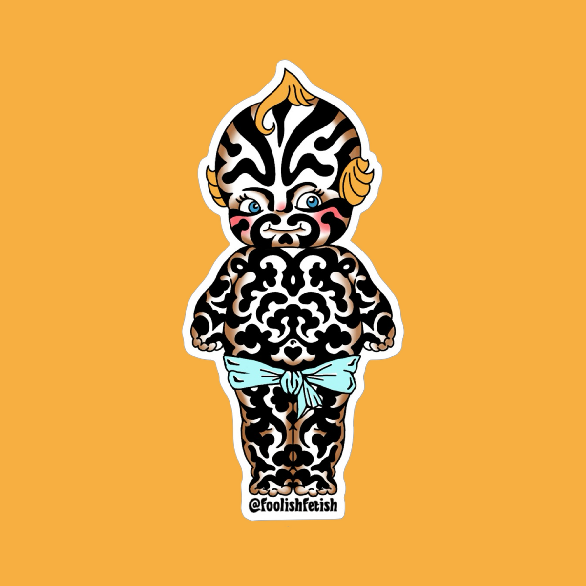 Omi Kewpie Sticker – Foolish Fetish